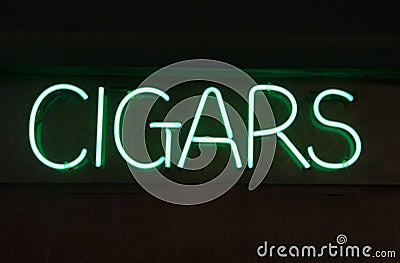 Neon Cigar Sign Stock Image | CartoonDealer.com #3792313