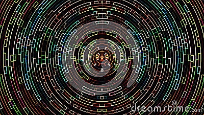 Neon Moving Grid Blocks Background Animation New Quality Universal ...