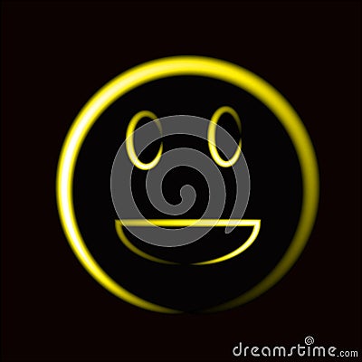 Neon Smiley Face. Vector Illustration | CartoonDealer.com #240794720