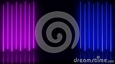 Neon Stream Screen Abstract Animation Background Blue Stock Footage ...