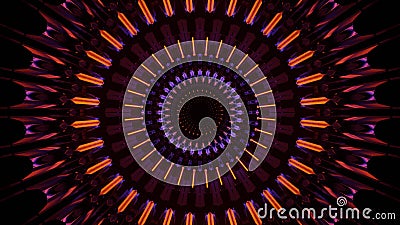 Neon Visual Effect Vj Loop With Cool Reflections And Glowing Lights In ...
