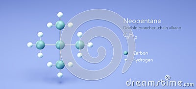 Neopentane Molecule, Molecular Structures, 2.2-dimethylpropane, 3d ...
