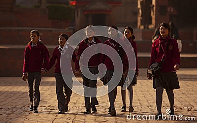 Nepal's School Uniform Editorial Photo - Image: 22640156