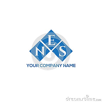 NES Letter Logo Design On BLACK Background. NES Creative Initials ...
