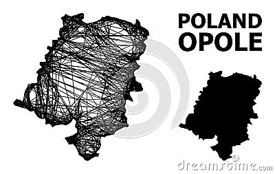 Net Map Of Opole Province Royalty-Free Stock Image | CartoonDealer.com ...
