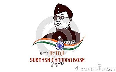 NETAJI SUBHASH CHANDRA BOSE JAYANTI ON JANUARY 23 Royalty-Free Cartoon ...