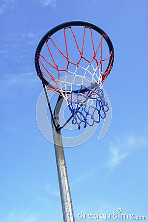 Netball Net Against Blue Sky Stock Image - Image: 2218771