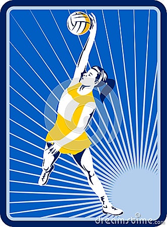 Netball Player Rebounding Ball Royalty-Free Stock Photography ...