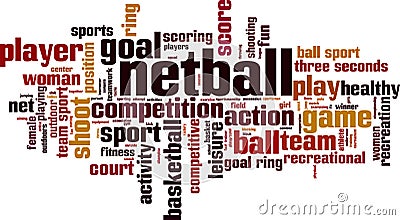 Netball Word Cloud Cartoon Vector | CartoonDealer.com #189214901