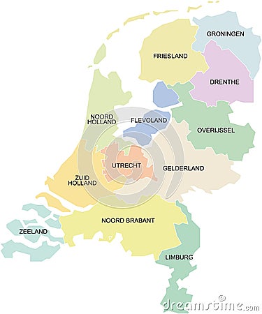 Netherlands Regions Royalty Free Stock Photo - Image: 9525165