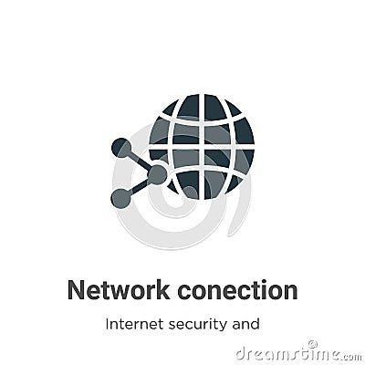 Network Conection Vector Icon On White Background. Flat Vector Network ...