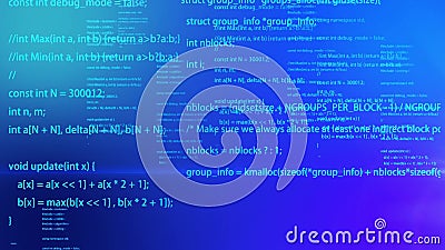 Network Hacker Programming Code Screen Scrolling Background Stock Footage - Video of data ...