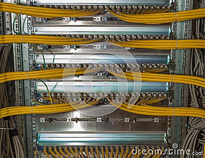 IT Network Patch Panel In A Data Center Stock Photo - Image: 46544612