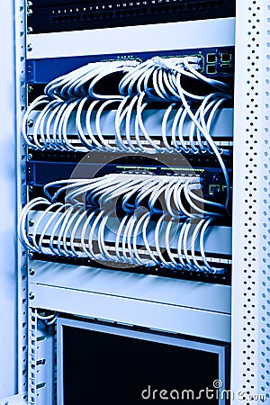 Network Rack Stock Image - Image: 5727251