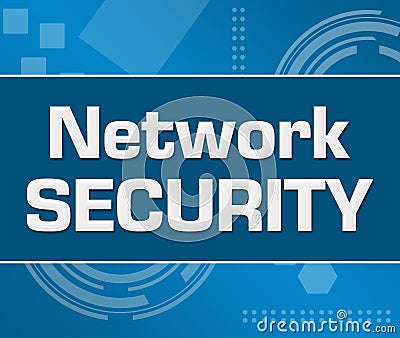 Network Security Abstract Blue Background Stock Illustration - Image ...