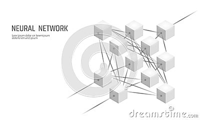 Neural Net. Neuron Network. Deep Learning. Cognitive Technology Concept. Logical Artificial ...