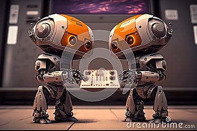 Neural Network Trains Robots For New Tasks Illustration Generative AI ...