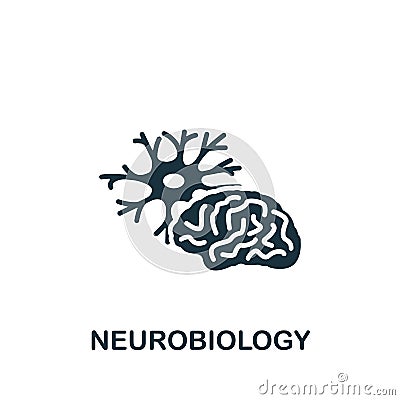 Neurobiology Icon. Monochrome Simple Science Icon For Templates, Web ...