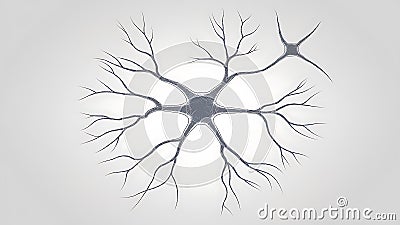 Neuron Cell Structure Dendrites, Axon, Synapse, Neural Network, Brain ...