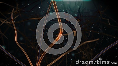 Brain Neuron-Rotation 3D Animation Stock Video - Video of mind, nervous ...