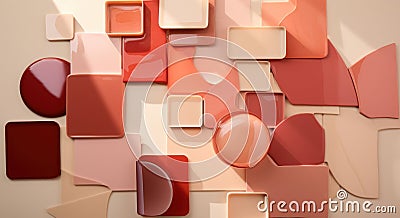 Neutral Colour Palette Red Colour Palettes Stock Photography ...