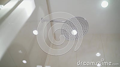 New Beautiful Shower Cubicle in a Modern Bathroom. Shower Cubicle in ...