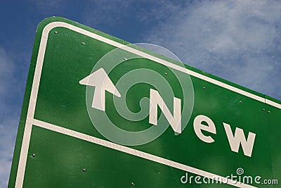 New Direction Sign Royalty Free Stock Photos - Image: 12854438
