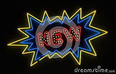 New Neon Sign Royalty Free Stock Images - Image: 23334759
