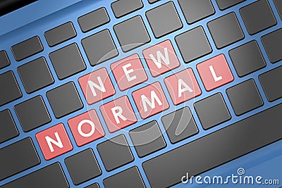 New Normal Word On Laptop Keyboard Stock Image | CartoonDealer.com ...