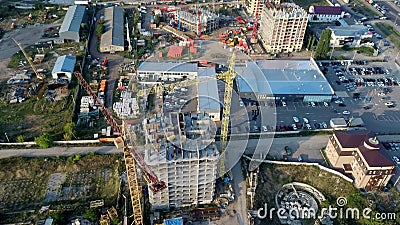 New Residential Complex Under Construction Area with a Developing ...
