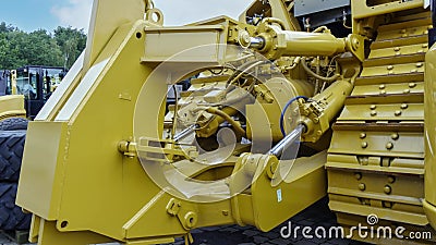 New Tracked Dozer with Attached Ripper for Working Stock Video - Video ...
