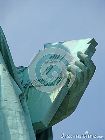 New York City Statue Of Liberty Tablet Royalty Free Stock Photo - Image ...