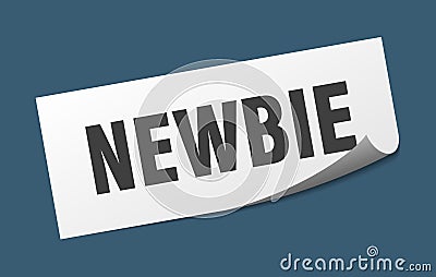 Newbie Sticker. Cartoon Vector | CartoonDealer.com #153451801