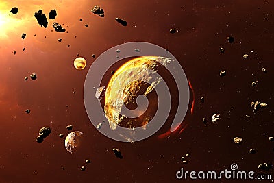 Newly Forming Protoplanets, Planetesimals. Evolution By The Process Of ...