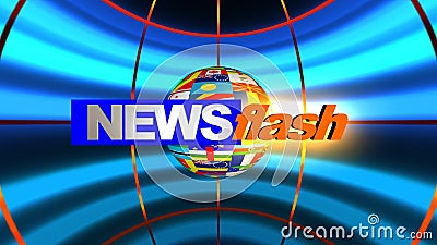 News Flash Animation stock footage. Video of animated - 74601436