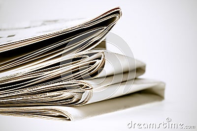 Typical Thick Sunday Edition American Newspaper Stock Image - Image of ...