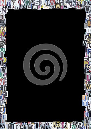 Newspaper Border Stock Photo - Image: 617460