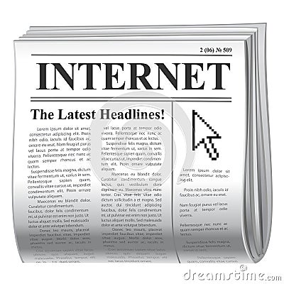 Newspaper- Internet Stock Images - Image: 9951614