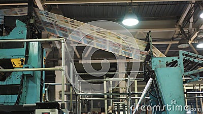 Newspaper Printing Process in Printing House Stock Footage - Video of ...