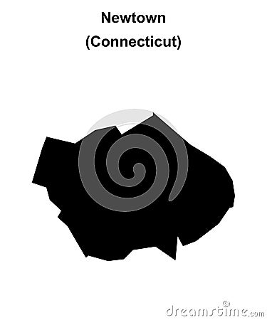 Newtown Outline Map Vector Illustration | CartoonDealer.com #357247626