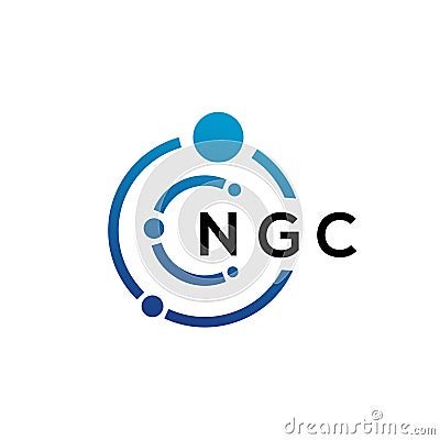 NGC Letter Technology Logo Design On White Background. NGC Creative ...