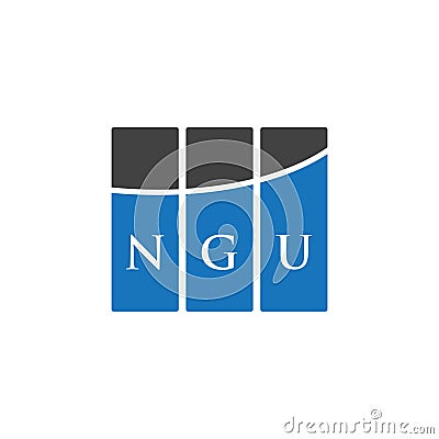 NGU Letter Logo Design On WHITE Background. NGU Creative Initials ...