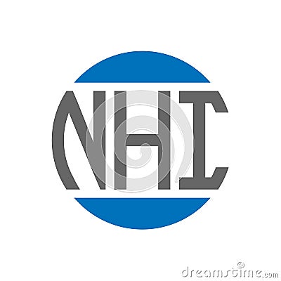 NHI Letter Logo Design On White Background. NHI Creative Initials ...