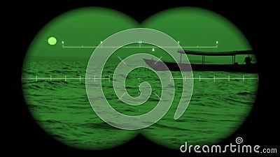 Night vision stock footage. Video of mistery, lens, moon - 75664966