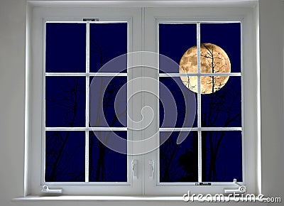 Night Window Royalty Free Stock Photo - Image: 603575