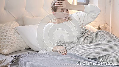 Nightmare, Sleeping Young African Girl Waking Up in Shock Stock Footage ...