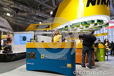 Nikon Stand Editorial Photo - Image: 24340546