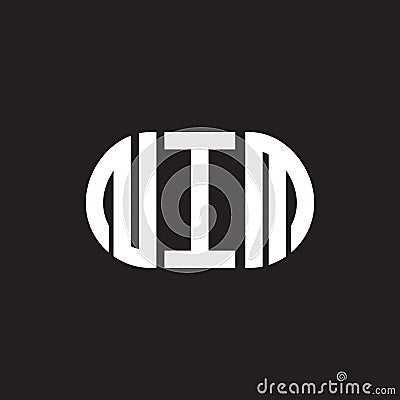 NIM Letter Logo Design On Black Background. NIM Creative Initials ...