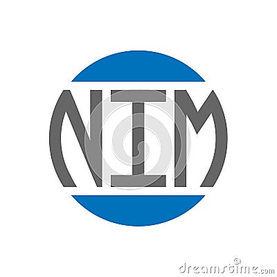 NIM Letter Logo Design On White Background. NIM Creative Initials ...
