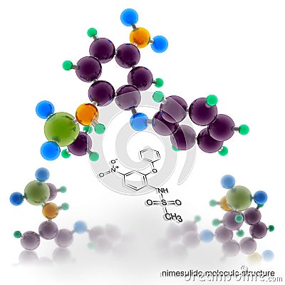 Nimesulide Molecule Structure Royalty-Free Stock Photo | CartoonDealer ...